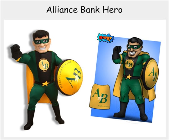Custom Super Hero Mascots