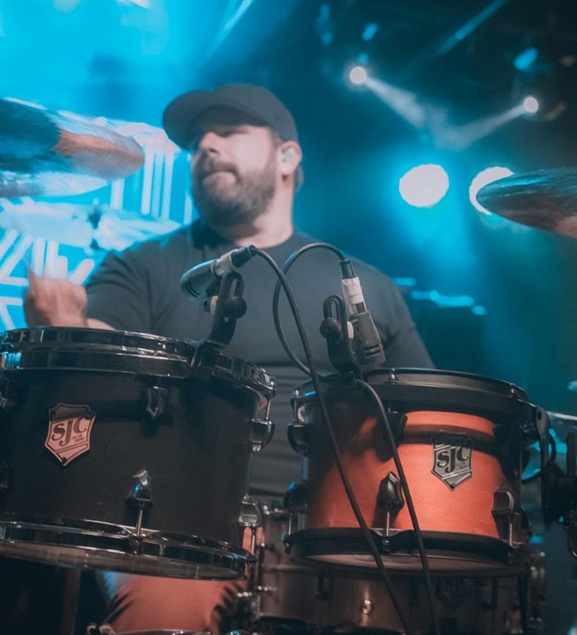 SJC Custom Drums family of worldwide drummers